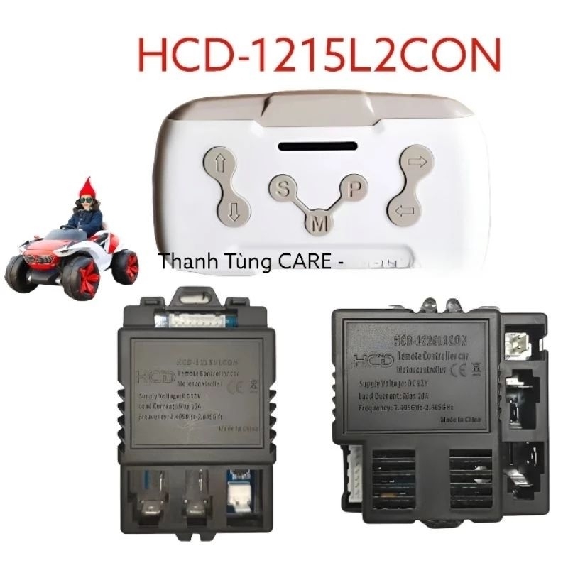[HCD] Remote/ Bo mạch HCD ô tô điện trẻ em HCD-1215L2CON 6V-12V chính ...