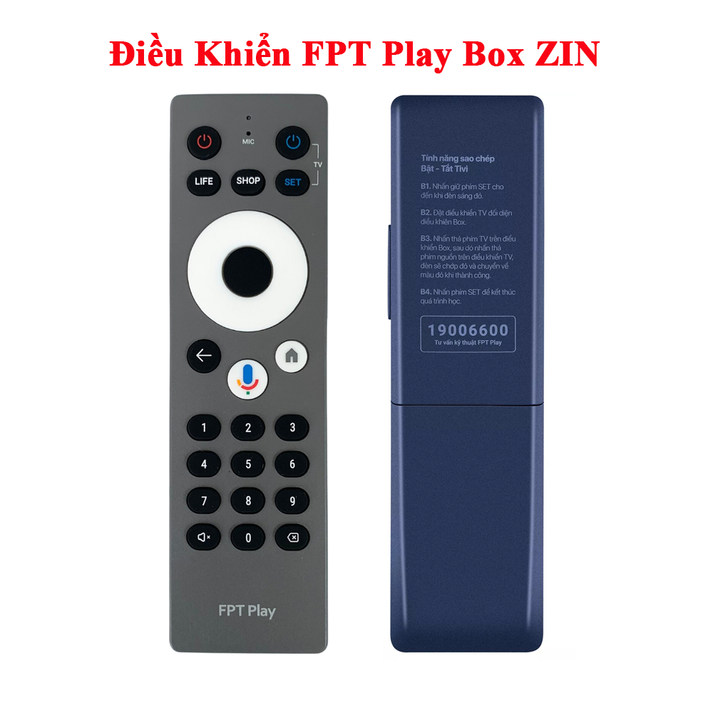 Điều khiển Từ xa Fpt Play Box 650 , TV360 , ONN box , google chromecast ...