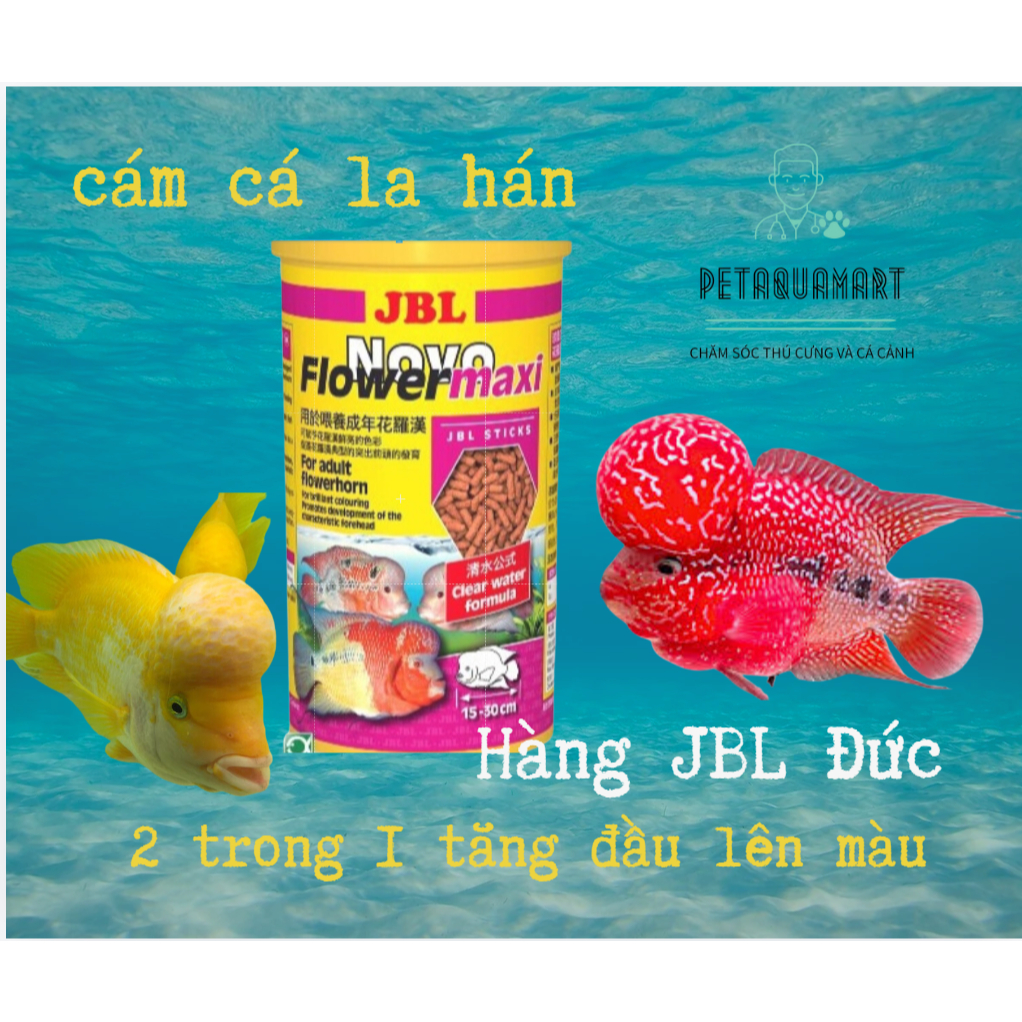 Thức ăn chuyên cá la Hán xịn lên màu và tăng đầu của JBL Đức - NOVO ...