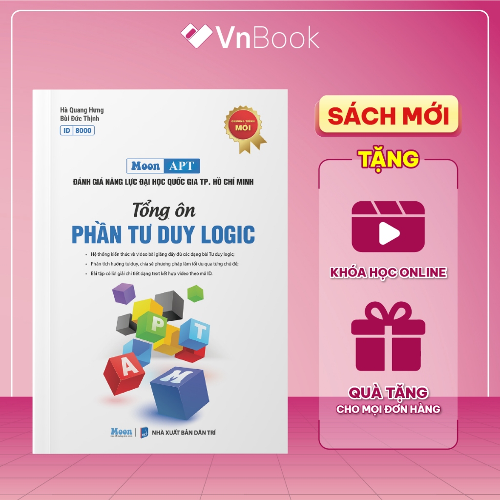 [APT 2025] Sách ôn thi đánh giá năng lực Hồ Chí Minh - Tổng ôn phần tư duy logic | VnBook ...