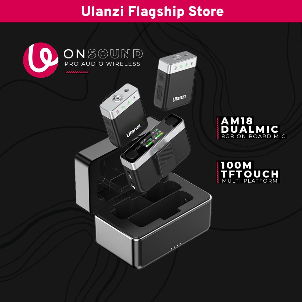 Ulanzi AM18 U-Mic Wireless Lavalier Microphone System - Micro cài áo ...