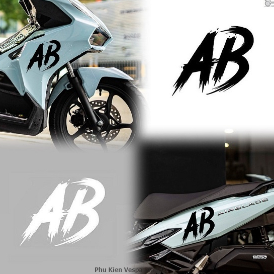 Tem AB Dán Xe Máy Cao Cấp Chống Nước Không Phai Màu | Shopee Việt Nam