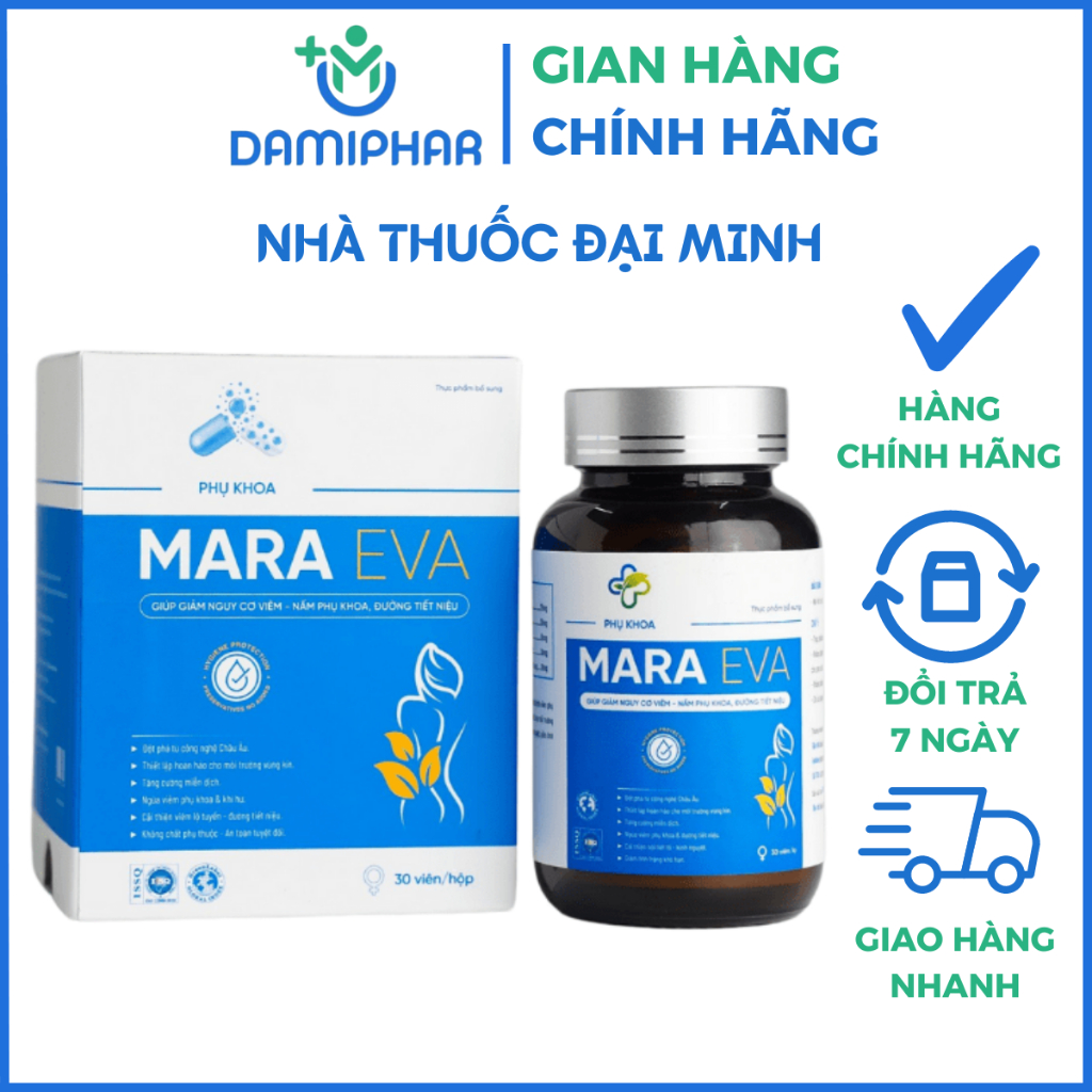 Viên Uống Mara Eva Lọ 30 Viên - Cải Thiện Nội Tiết Tố Nữ, Giảm Viêm ...