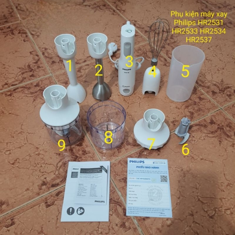 Phụ kiện máy xay cầm tay Philips HR2531 HR2533 HR2534 HR2537 | Shopee ...