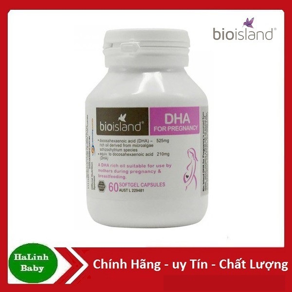 Viên uống bổ sung DHA Bio Island cho bà bầu 60 viên của Úc Mẫu mới [Date 2027] | Shopee Việt Nam