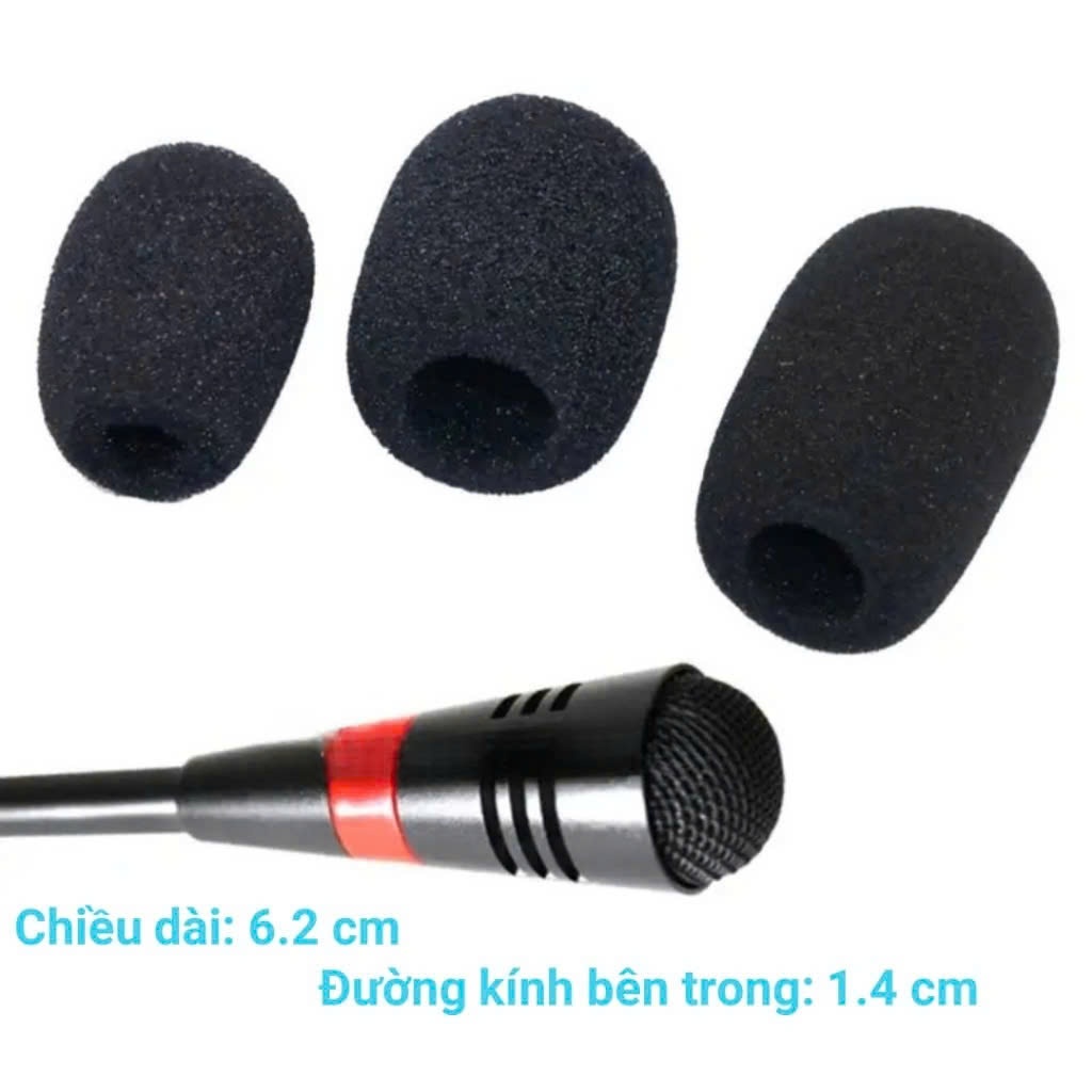 [HCM]Bông lọc micro dùng cho micro cổ ngỗng dài 6.2cm mềm bọc dầu micro ...