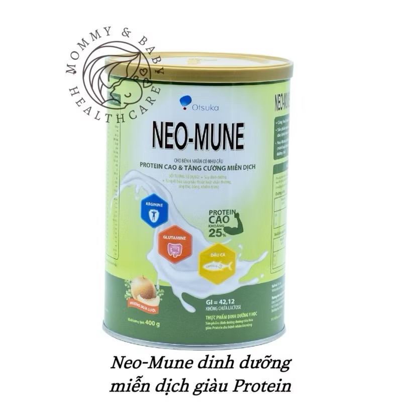 Sữa Neo Mune dinh dưỡng miễn dịch giàu Protein của Nhật hộp 400g ...