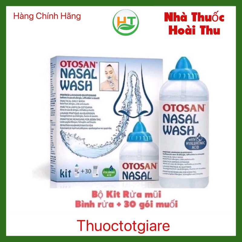 Bộ Kit rửa mũi OTOSAN Nasal Wash (bình rm + 30 gói muối ) | Shopee Việt Nam