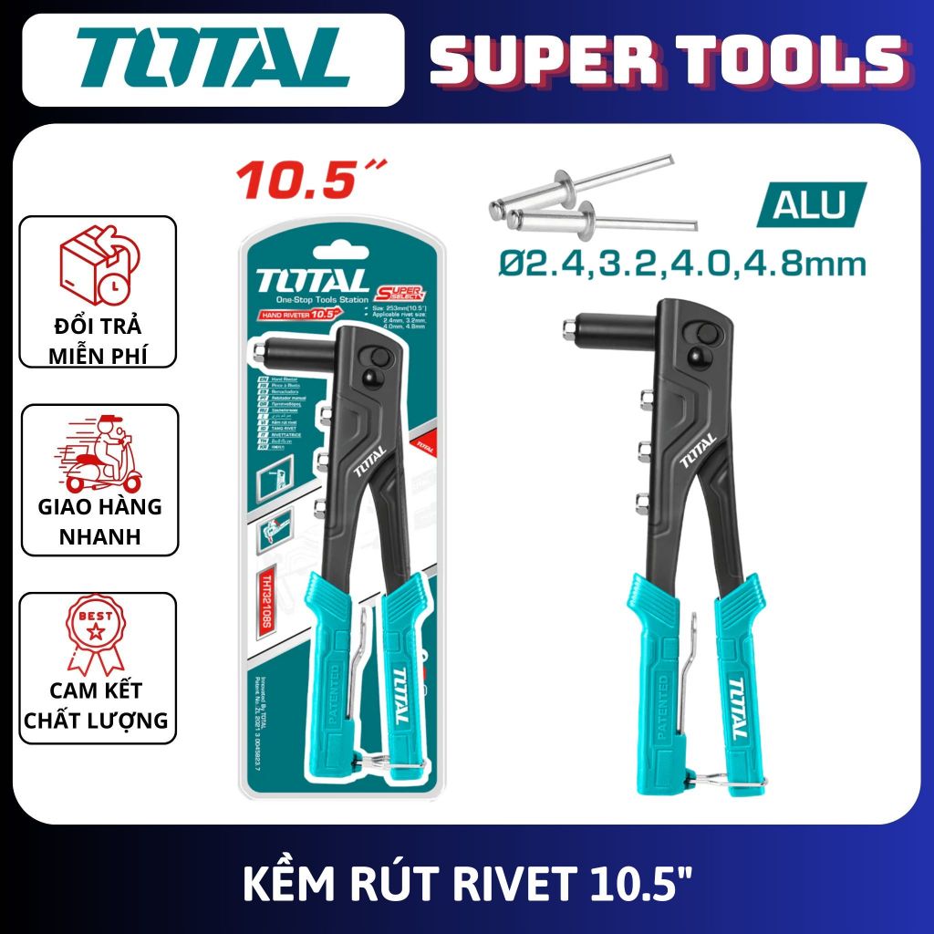 ĐỒ NGHỀ TOTAL Kềm rút rivet 10.5 inch THT32108S | Shopee Việt Nam