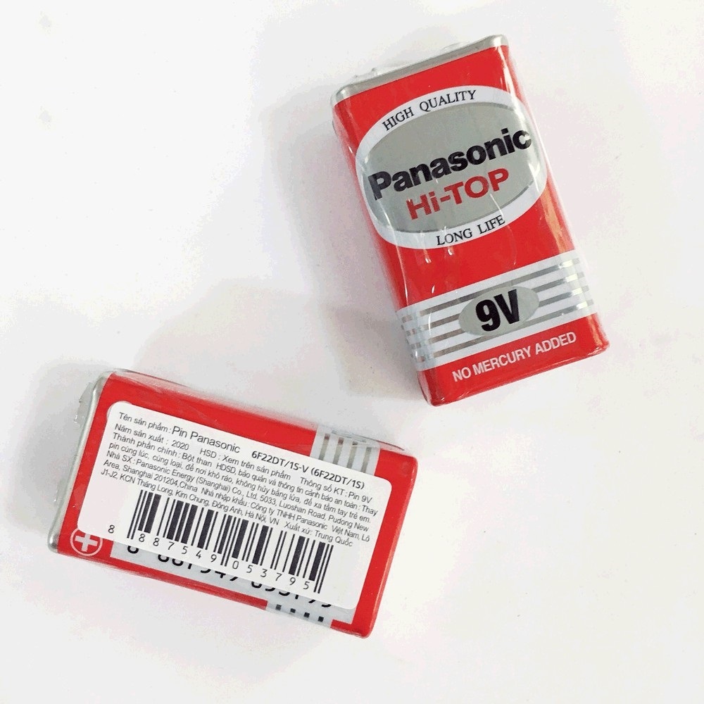 Pin vuông 9V 500mAh Panasonic và Pin 9V rẻ đủ hiệu | Shopee Việt Nam