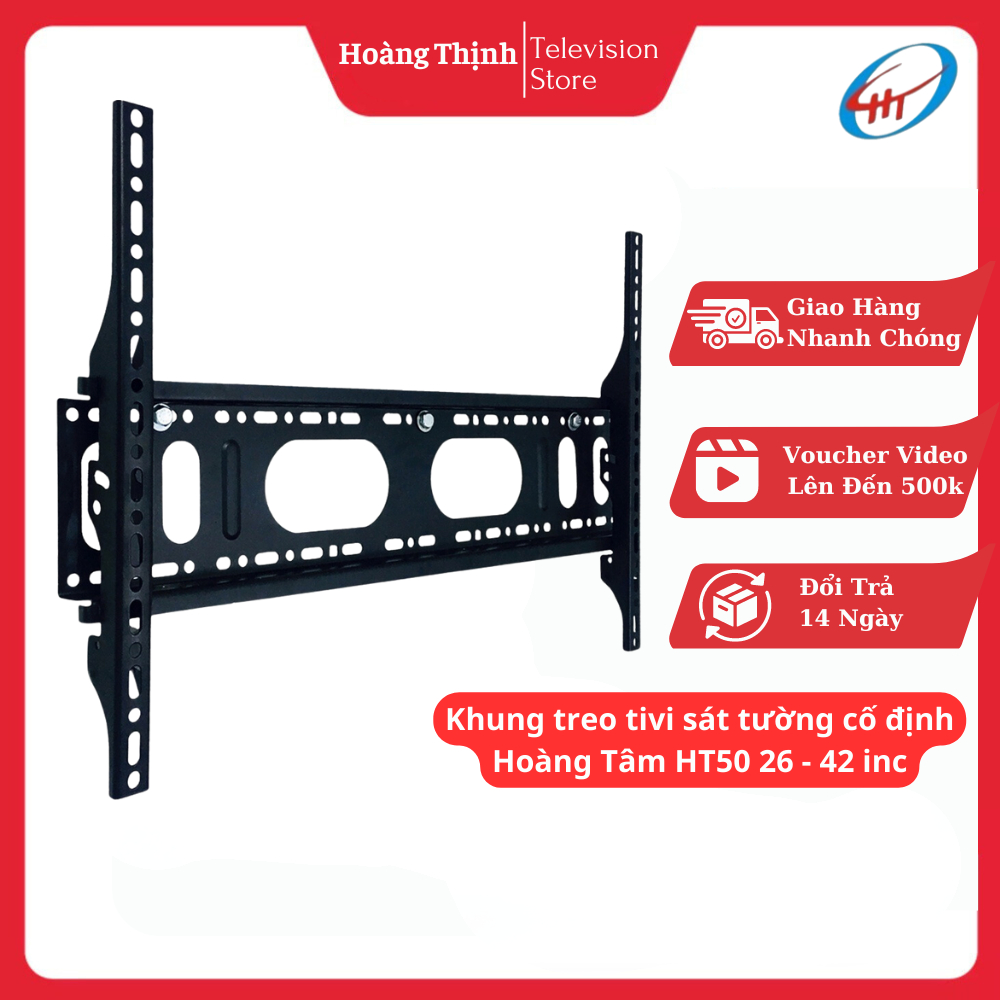 Khung treo tivi sát tường cố định Hoàng Tâm HT50 26 - 42 inch - Hàng Chính Hãng | Shopee Việt Nam