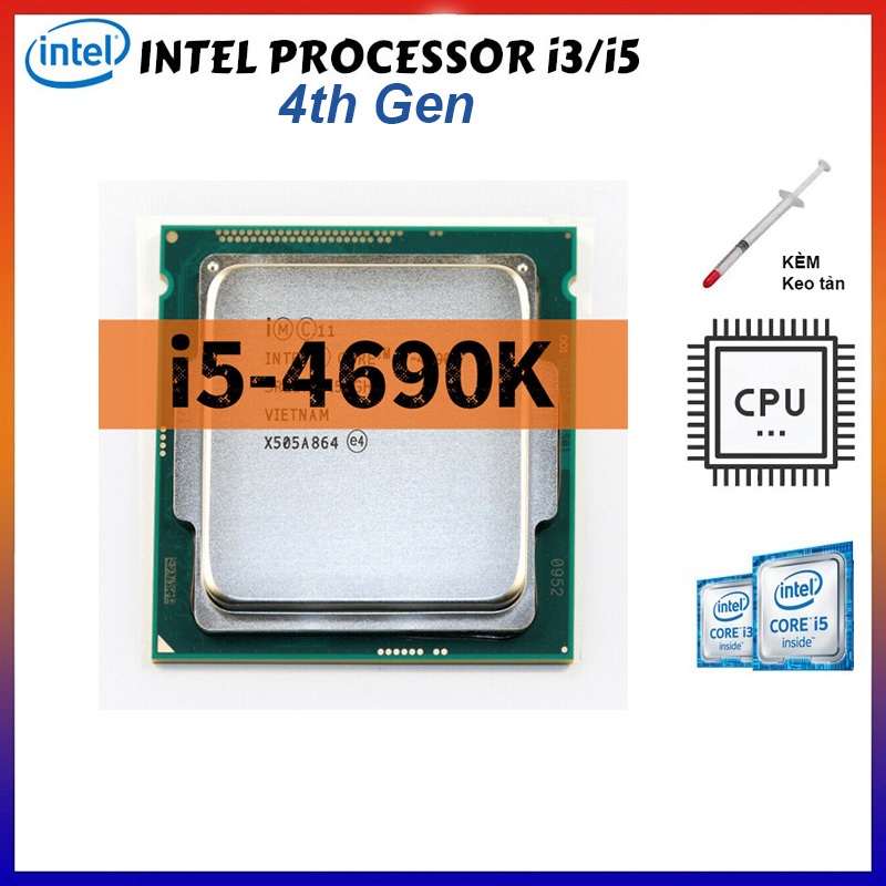 CPU - Bộ Vi Xử Lý intel i5-4690K / i5-4690 / i5-4590 / i3-4160 / I3 ...