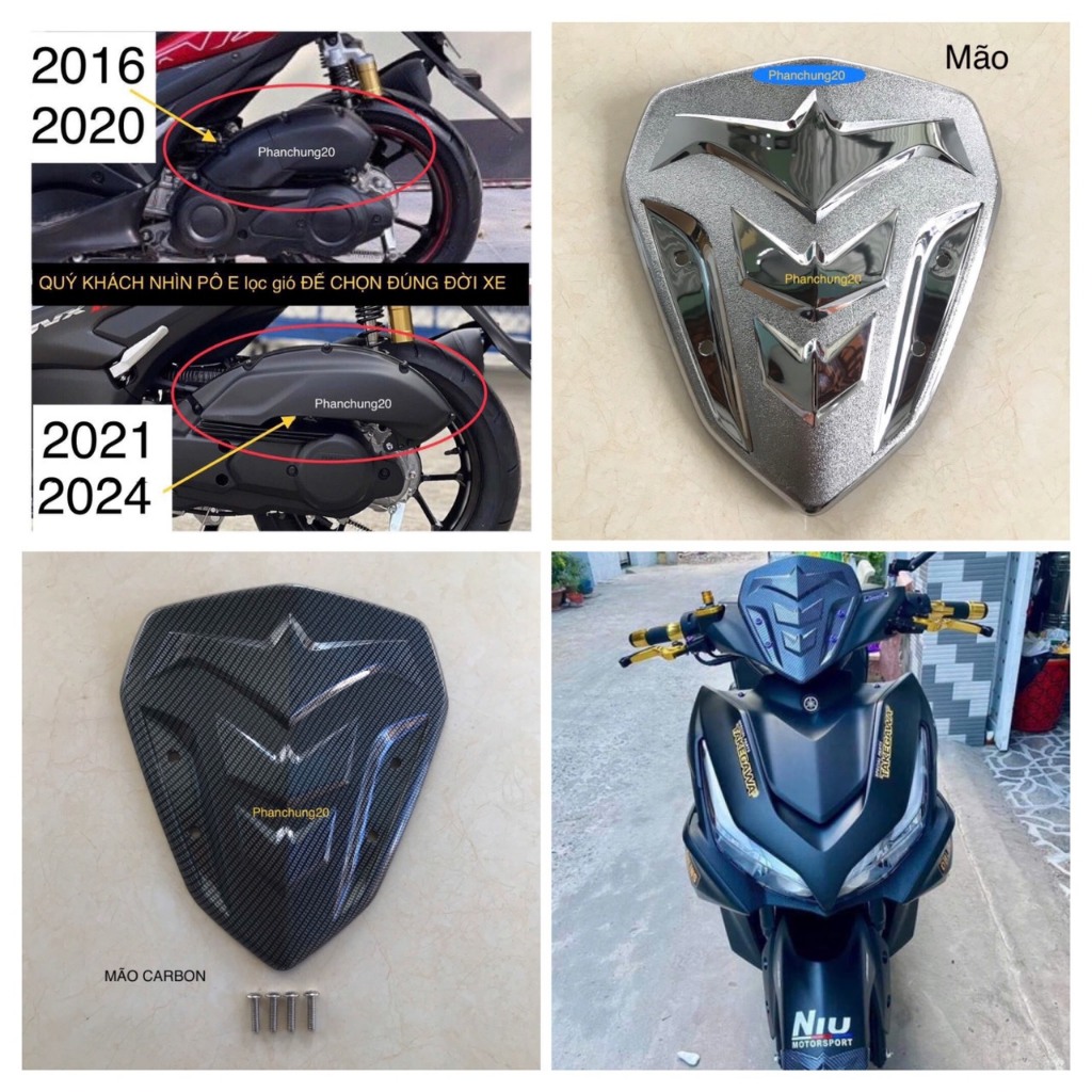 NVX 2021 2022 2023 2024 ( V2 ) ỐP MÃO TRÊN DÙNG CHO ĐỜI XE NVX - V2 ...