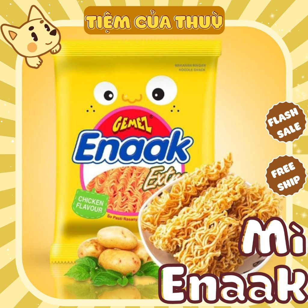 Snack Mì Enaak Indonesia, Mì Trẻ Em Ăn Liền Vị Gà Truyền Thống 30G, Đồ ...