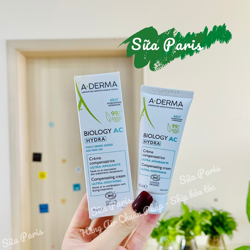 Kem dưỡng Aderma Phys Ac Hydra Xanh tub 40ml_Sữa Paris Aderma | Shopee ...