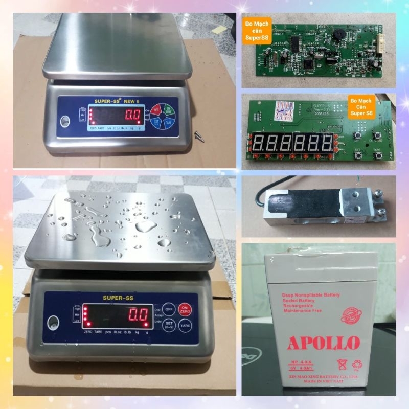 Loadcell Cảm biến lực cân Super SS 3kg 5kg 10kg 20kg 40kg dùng riêng cho cân điện tử thủy sản ...
