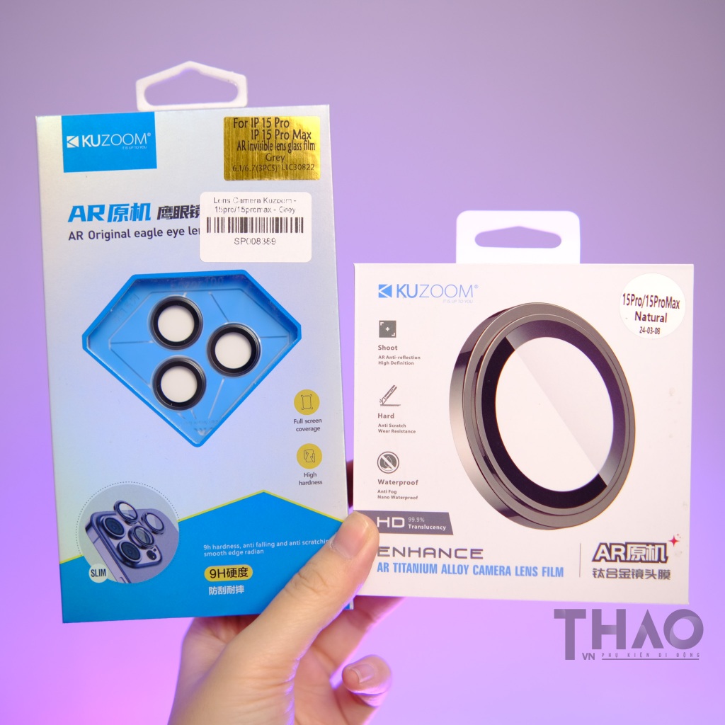 [Đã có iP16] Lens kính bảo vệ camera 3 mắt Kuzoom AR chính hãng dành ...