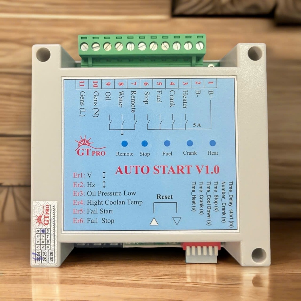 Bộ điều khiển tự đề máy phát khi mất điện GENSET AUTOSTART -V1.0 ...