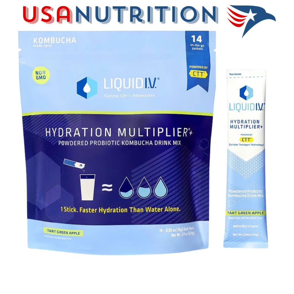 Bột điện giải hỗ trợ tiêu hóa Unilever Liquid IV Multiplier + Probiotic ...