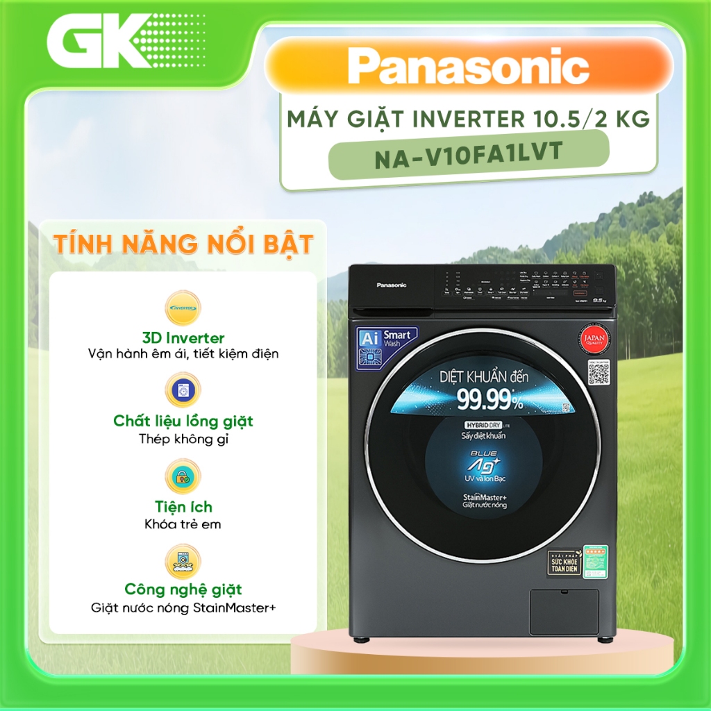 NA-V90FA1LVT / NA-V10FA1LVT - Máy Giặt Inverter Panasonic 9 Kg NA-V90FA1LVT / 10 Kg NA-V10FA1LVT ...