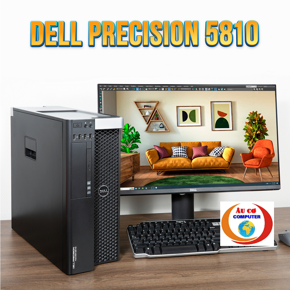 Máy trạm Dell Precision 5810 Workstation chuyên đồ họa ( Không Gồm Màn ...