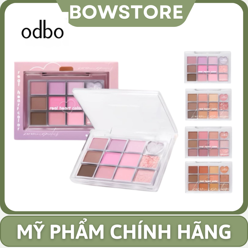 [ODBO] Màu Mắt Odbo OD2019 Real Heart Color Thái Lan Chất Phấn Bột Mịn Đa Dạng Đi Học Đi Làm ...