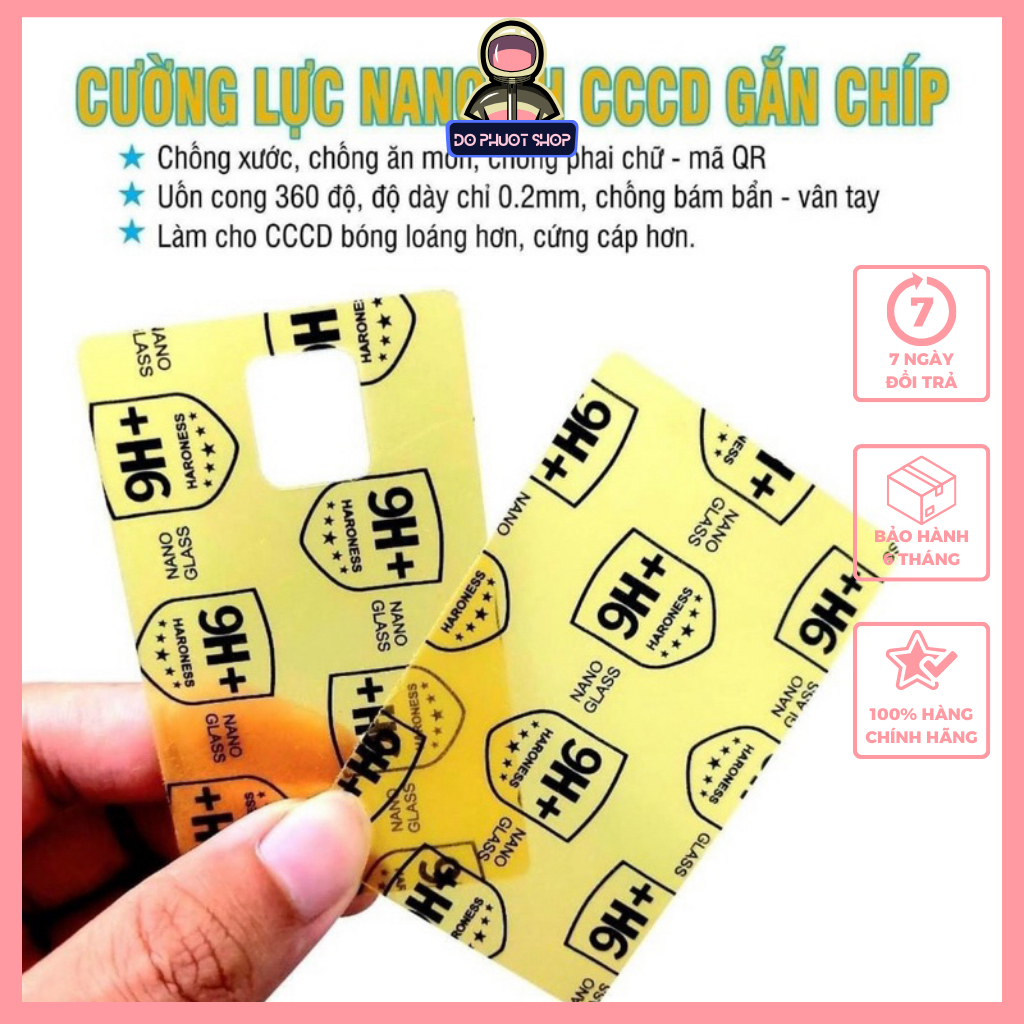 Miếng Dán Cường Lực 9H Nano Bảo Vệ Căn Cước Công Dân (CCCD/GPLX) Giấy Phép Lái Xe Khỏi Trầy Xước ...
