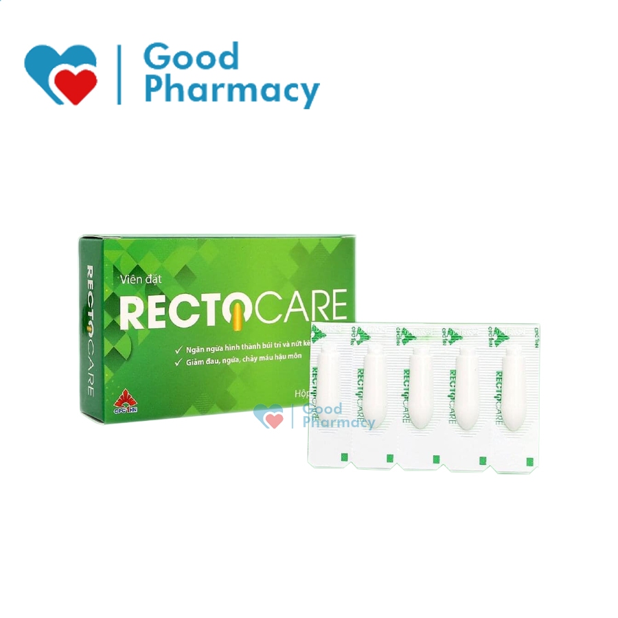Viên đặt hậu môn Rectocare CPC1 HN giúp ngăn ngừa hình thành búi trĩ ...