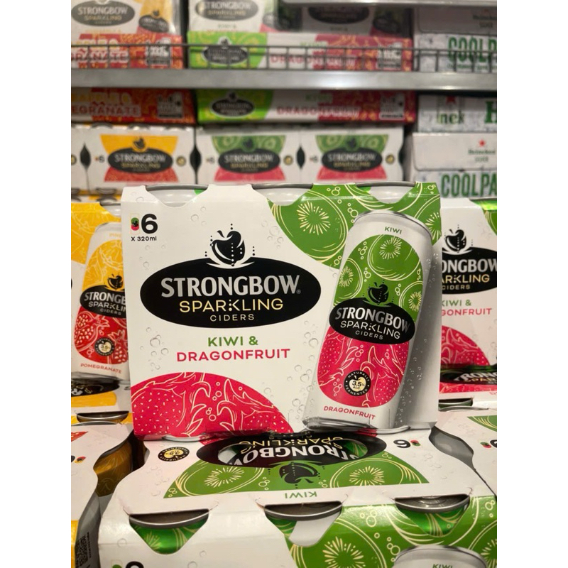 Lốc 6 lon Nước Trái Cây Lên Men Strongbow Vị NEW Thơm & Lựu/Thanh Long ...