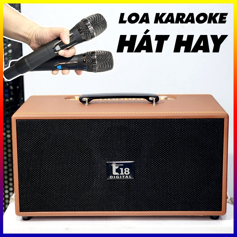 Loa Karaoke Xách Tay Du Lịch T18 Cao Cấp Hệ Thống 4 loa 3 Đường Tiếng Gồm 2 Loa Bass Loa Trung ...