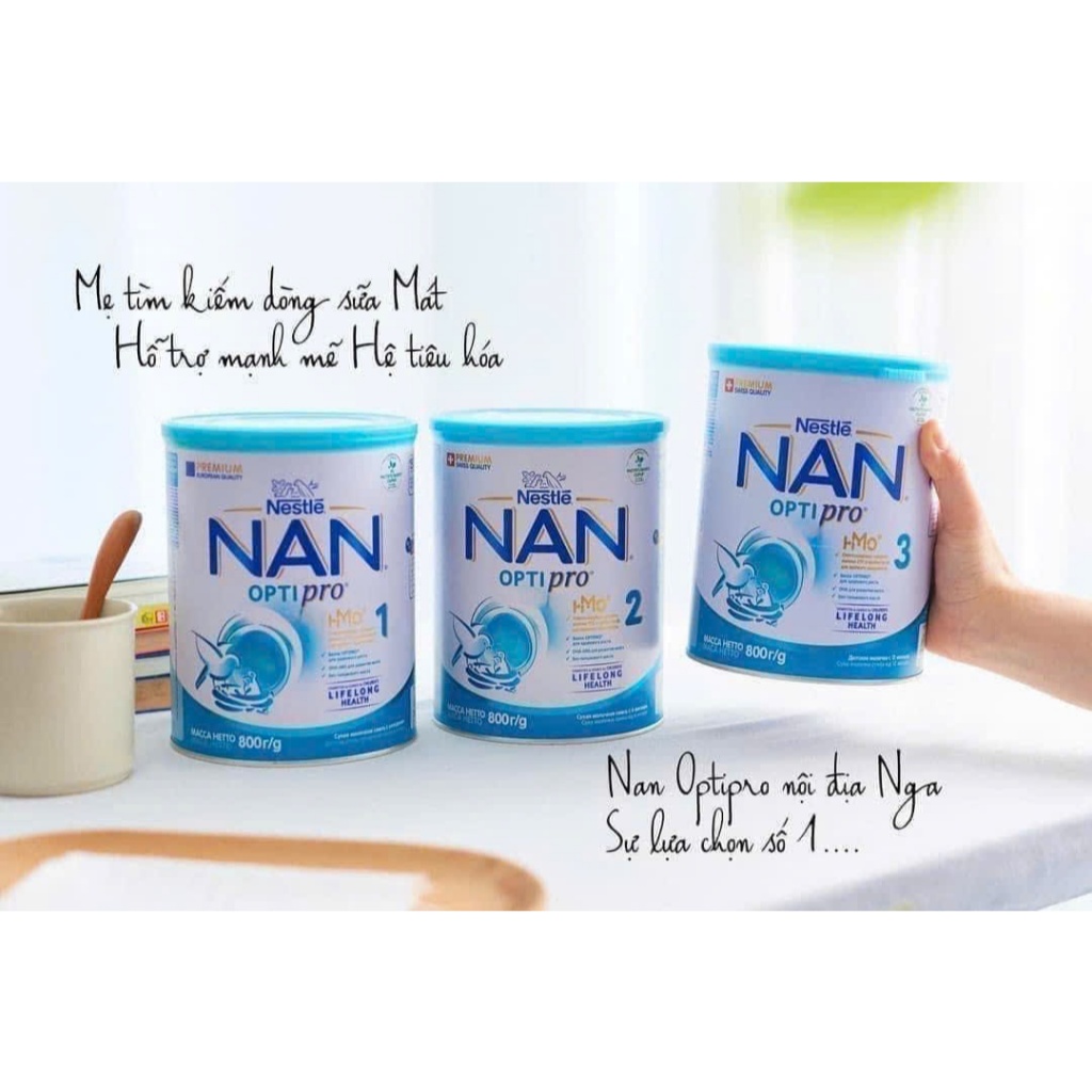 [ DATE MỚI NHẤT ] Sữa Nan Nga đủ số 1,2,3,4 lon 800g/400g | Shopee Việt Nam
