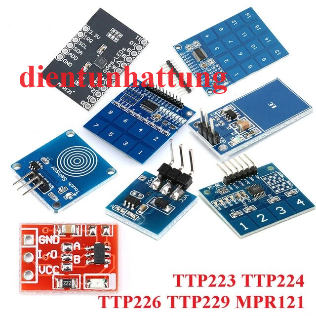 MODULE CẢM ỨNG TTP224, TTP226, TTP229 - CẢM BIẾN 4 CHẠM, 8 CHẠM, 16 CHẠM ĐIỆN DUNG | Shopee Việt Nam