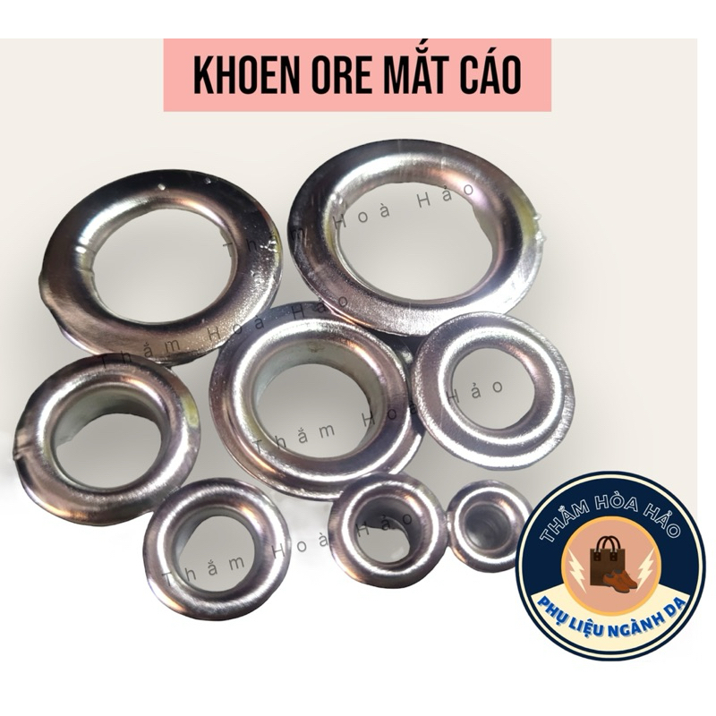 Khoen mắt cáo, khoen ore mắt cáo chất liệu sắt không gỉ cao cấp (Đủ size) | Shopee Việt Nam