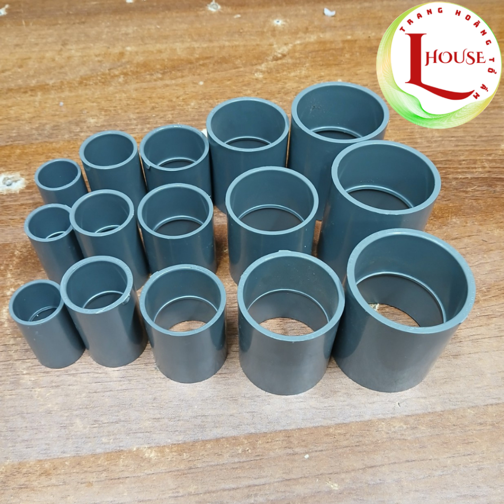Măng Sông, Nối Thẳng, Nối Trơn Ống Nhựa PVC D21, D27, D34, D42, D48 ...