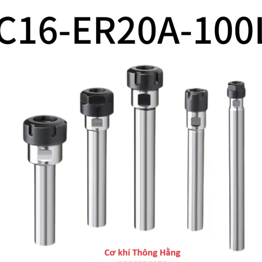 Cán nối trụ C12/16/20/25/32 lắp Collet ER11-ER16-ER20-ER25-ER32, chất ...