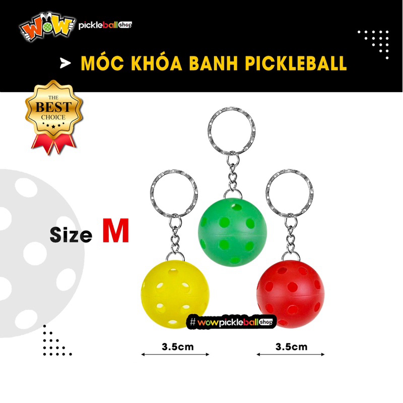 Phụ kiện Pickleball - MÓC KHOÁ banh Pickleball | Size M (3,5cm x 8,5cm ...