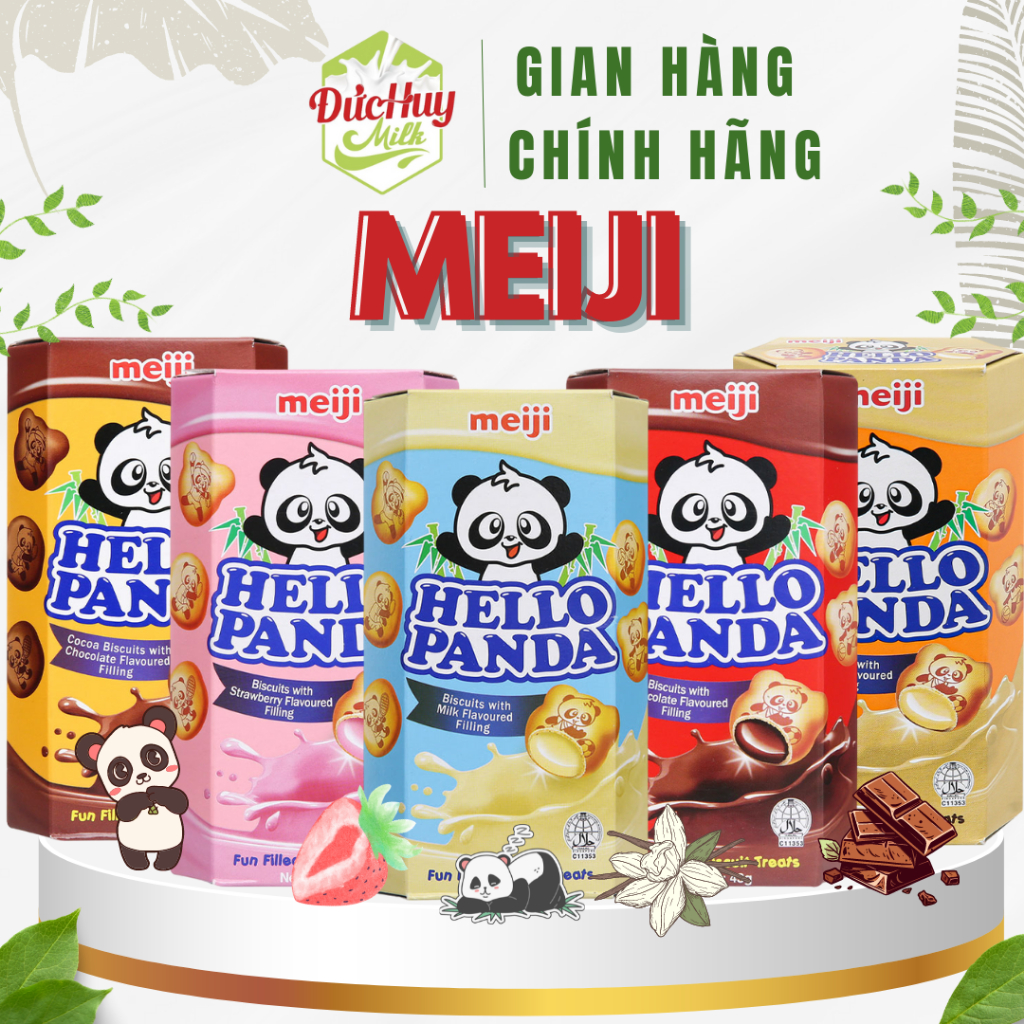 Bánh Gấu Meiji Hello Panda Hộp 50g_Đủ Vị | Shopee Việt Nam