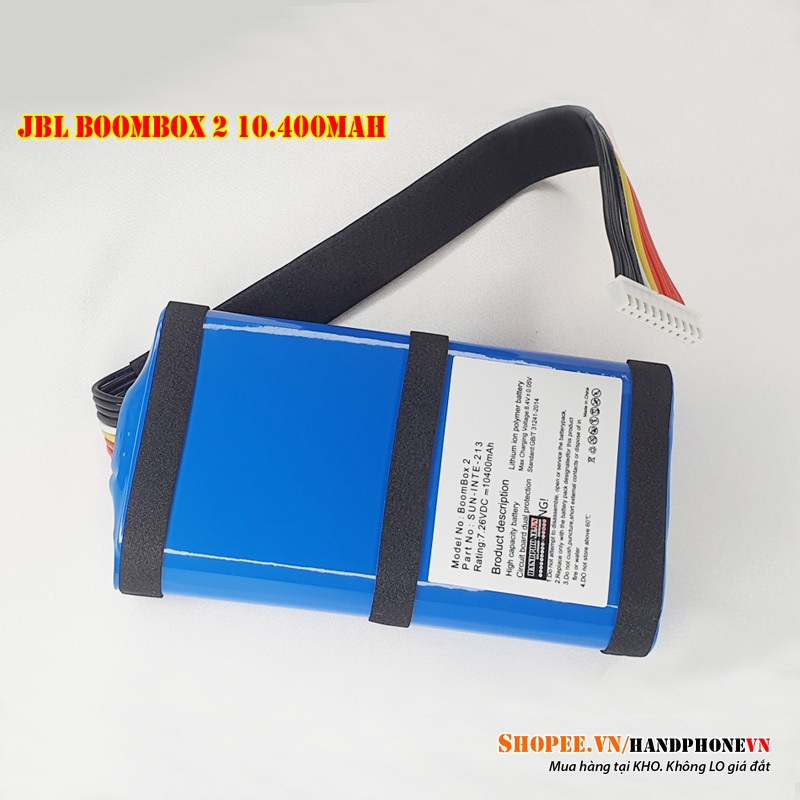 Pin cho loa Bluetooth JBL BoomBox 2 7.26V dung lượng cao 10.400mAh ...