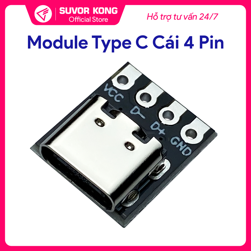 Module Type C Cái 4 Pin dùng thay thế cổng Micro/Mini USB | Shopee Việt Nam