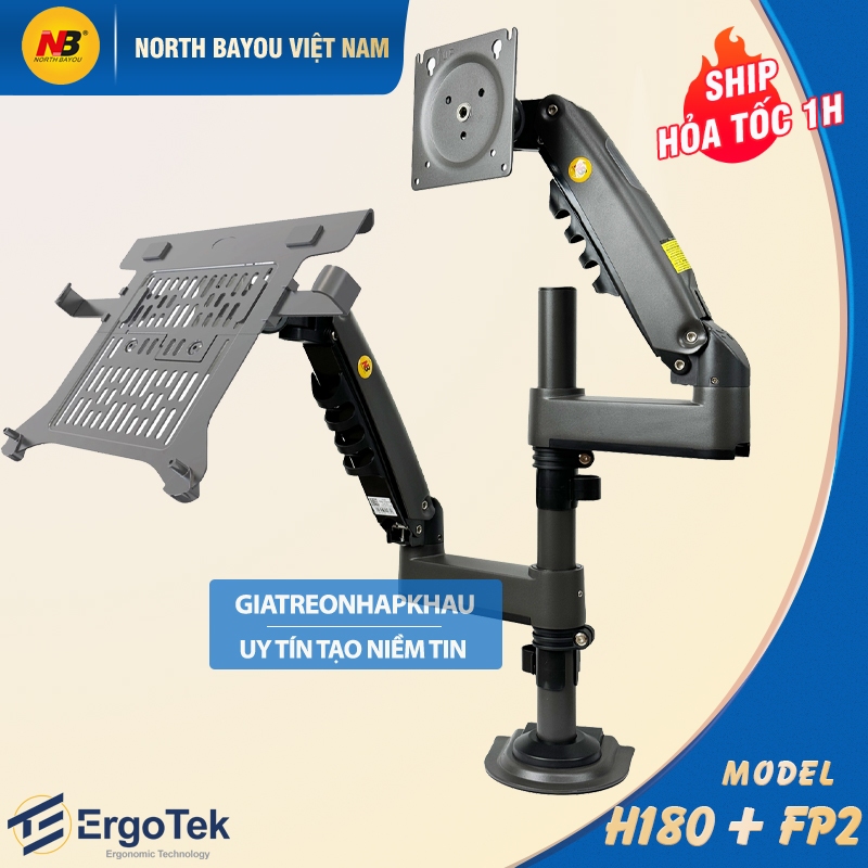 #COMBO NB H180 / NB H100 + FP2 Giá Treo Màn Hình Và Laptop - Xoay 360 ...