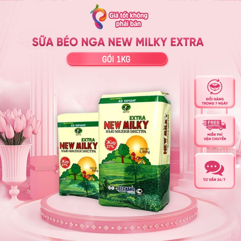Sữa Béo Nga New Milky Extra 1kg date mới chính hãng | Shopee Việt Nam