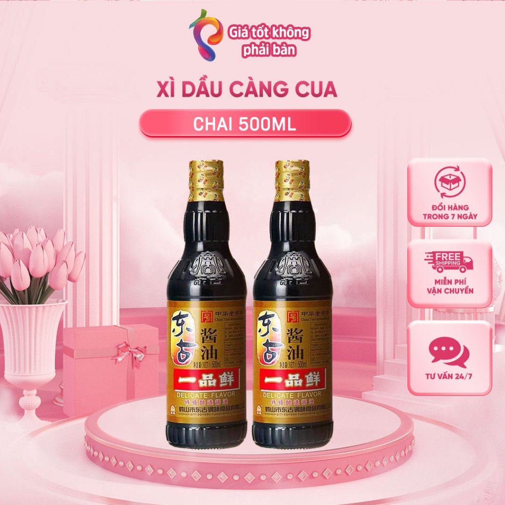 Combo 2 chai Xì dầu càng cua Nhất Phẩm Tiên 500ml chuẩn nội địa Trung ...