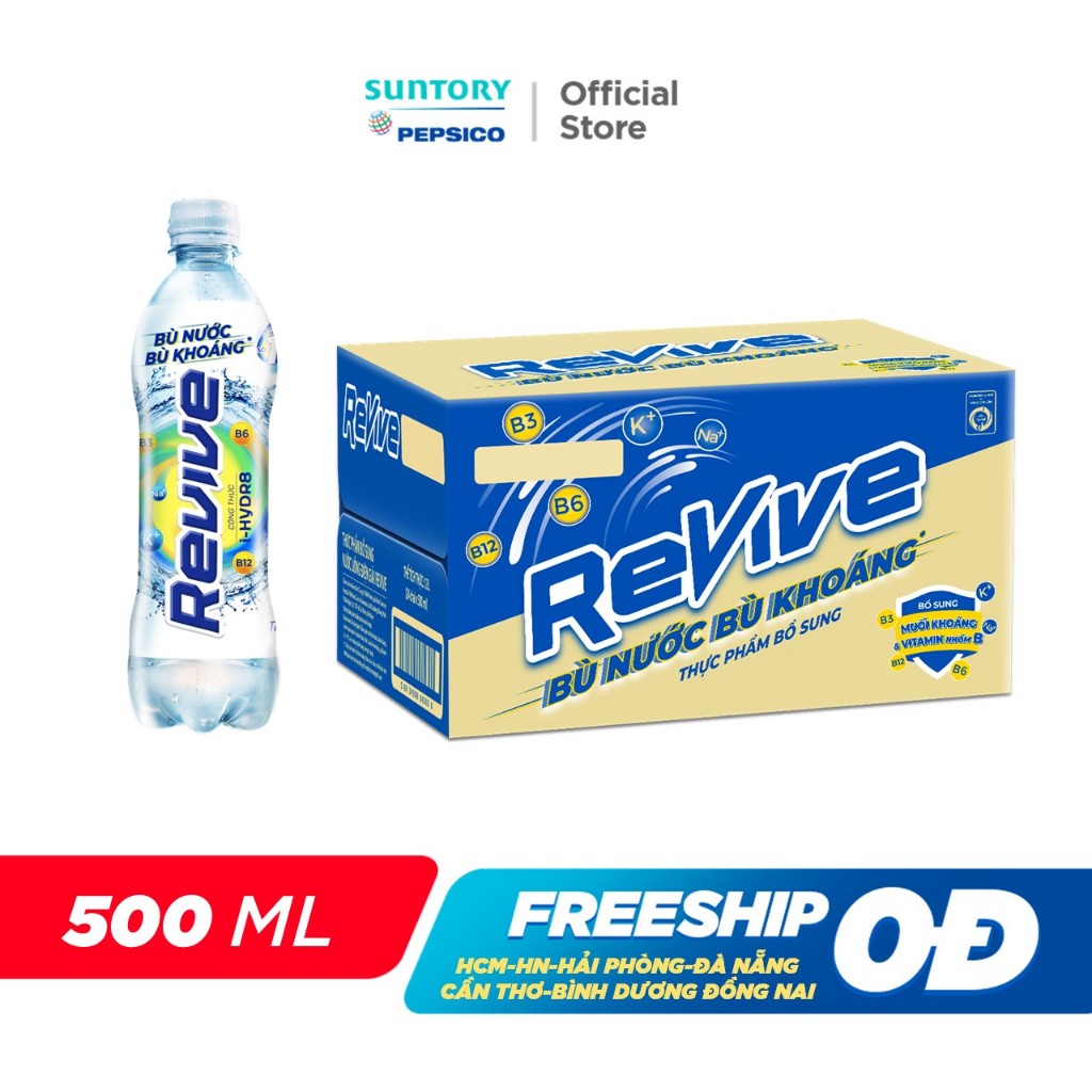 [LIVE] Thùng 24 Chai Nước Giải Khát Revive (500ml/chai) | Shopee Việt Nam