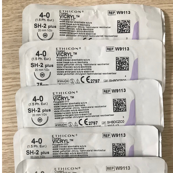 Chỉ phẫu thuật Vicryl 4/0 W9113(hộp 12 sợi,giá 1sợi) | Shopee Việt Nam