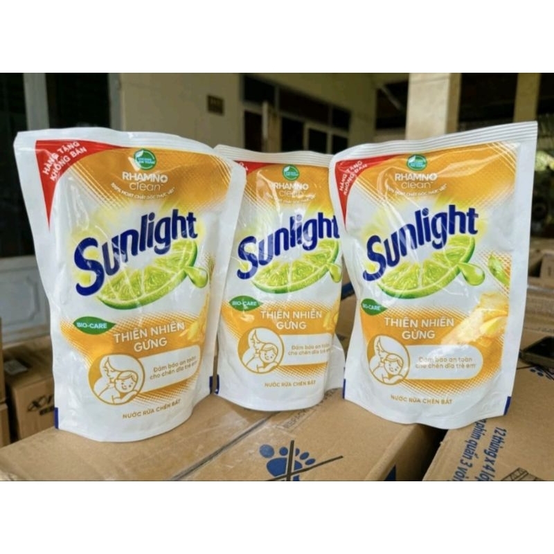 nước rửa chén bát sunlight bio-care thiên nhiên gừng túi 200g | Shopee ...