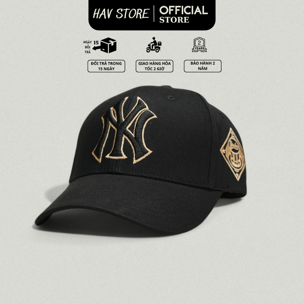 Mũ lưỡi trai MLB NY logo thêu cạnh form rộng nón thời trang mlb ny Hàn ...