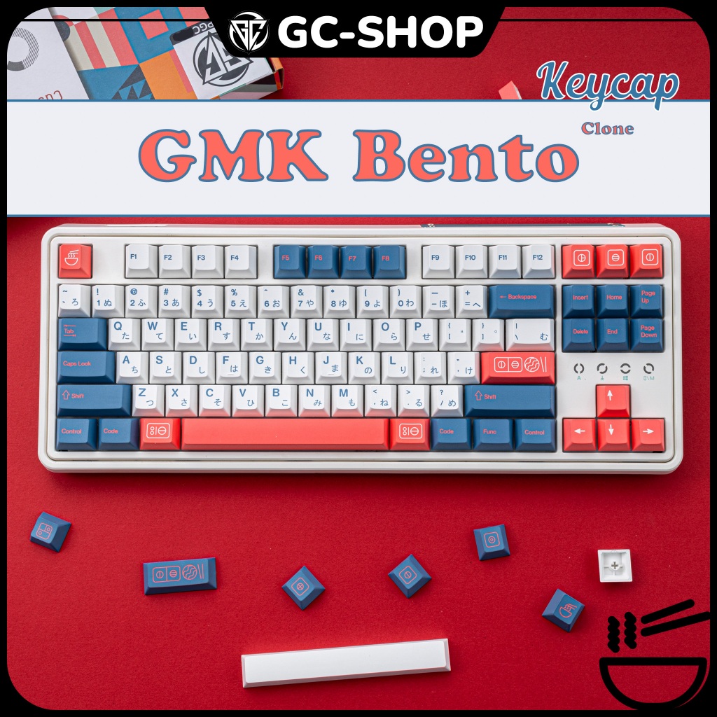 Keycap GMK Bento Clone 141 nút bàn phím cơ Thick PBT Cherry profile ...