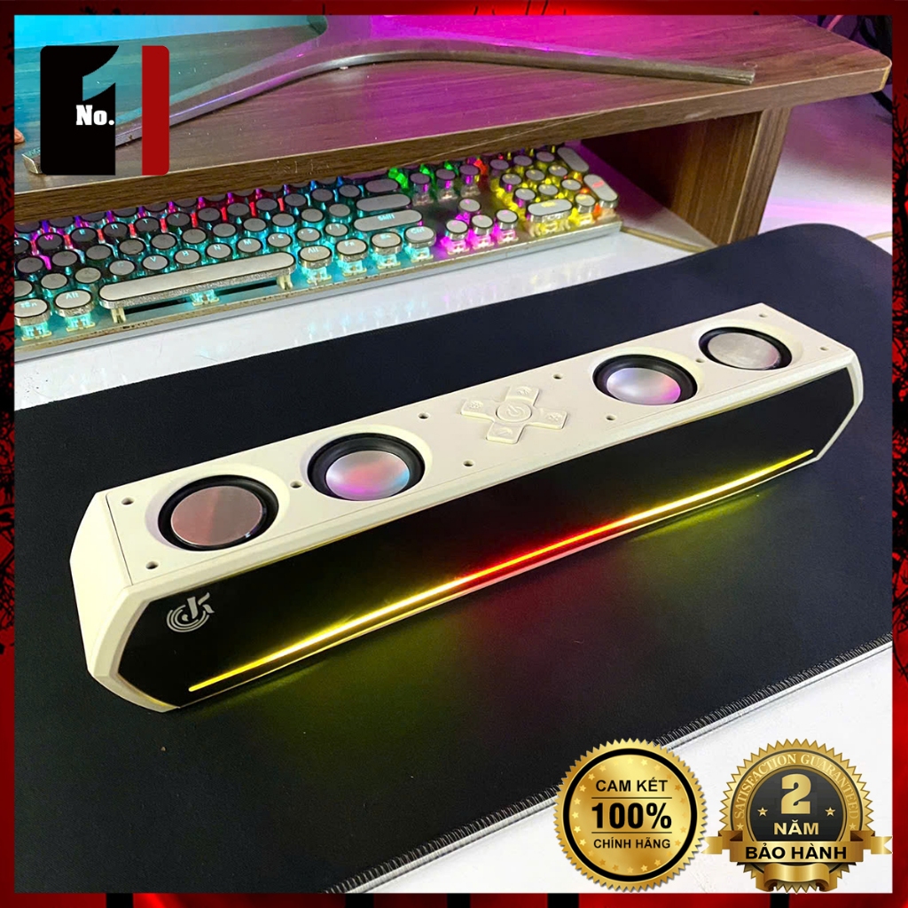 Loa Máy Tính Gaming Soundbar Bluetooth Để Bàn Màu Trắng JK-1119 Led Rgb Loa Vi Tính Âm Thanh Hay ...