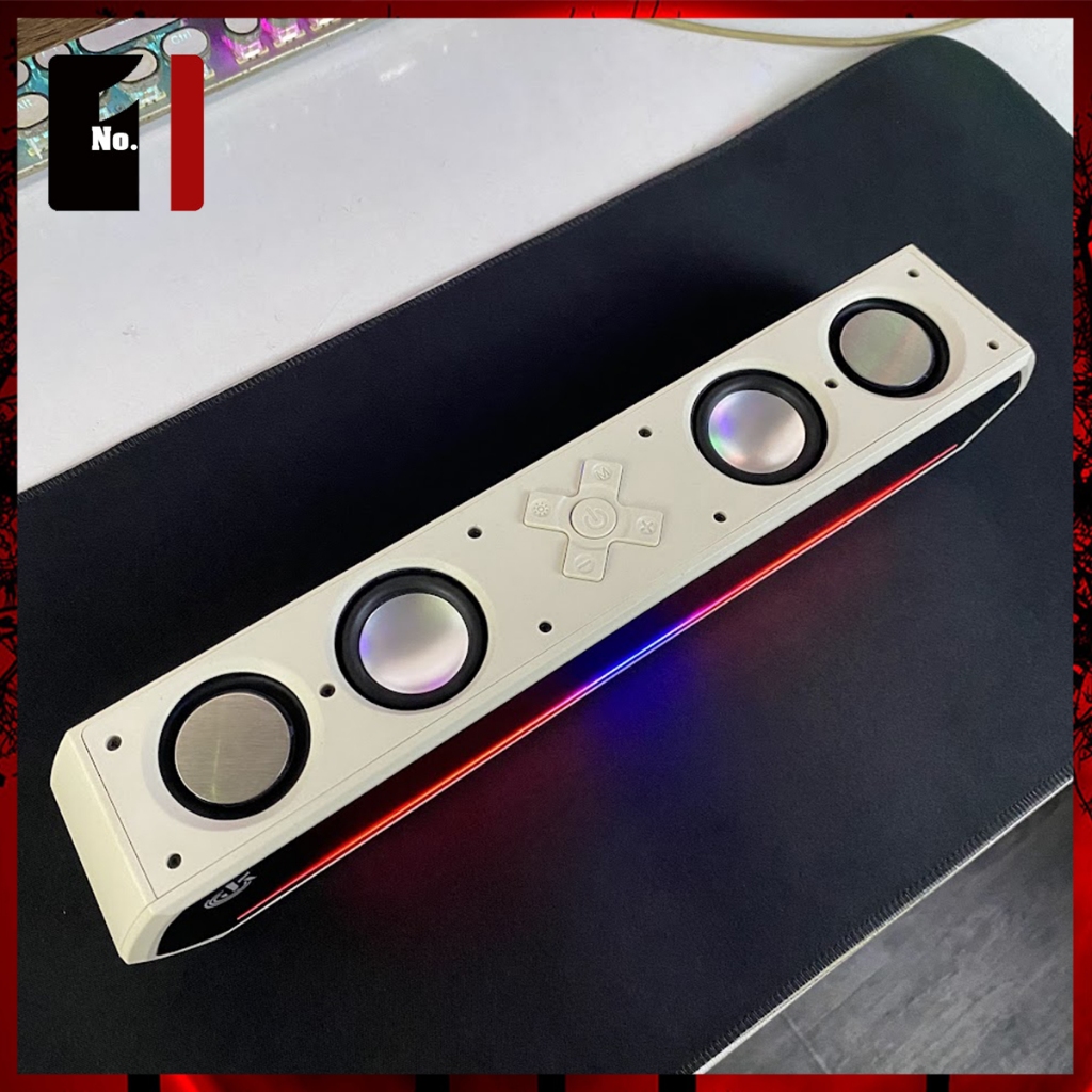 Loa Máy Tính Gaming Soundbar Bluetooth Để Bàn Màu Trắng JK-1119 Led Rgb ...