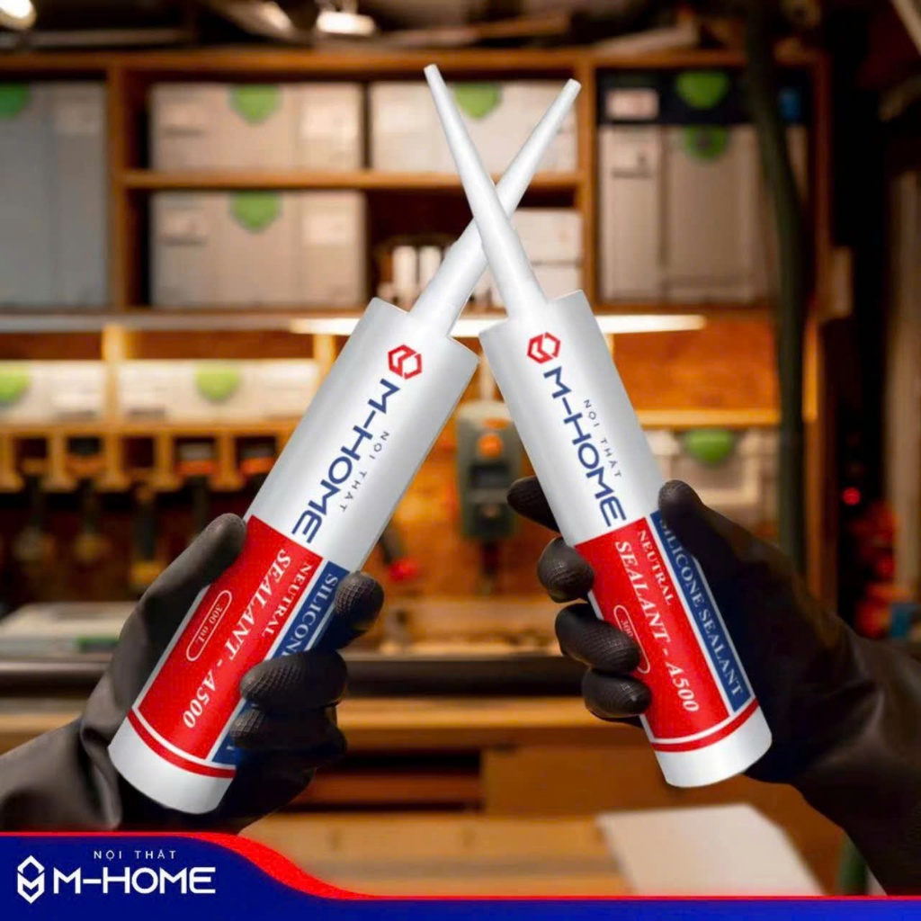 Keo silicone A500 M Home bền chắc, siêu bóng, siêu mịn, keo xây dựng, dán nhôm kính | Shopee ...